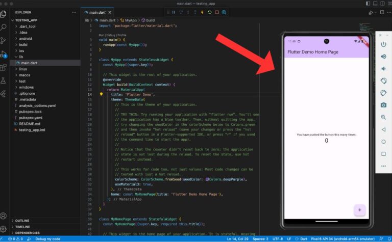 【Flutter】VSCodeのAndroidエミュレーターでアプリを起動させる方法