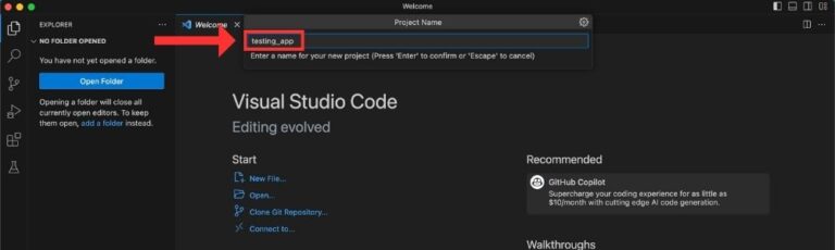 【Flutter】VSCodeで新規プロジェクト作成