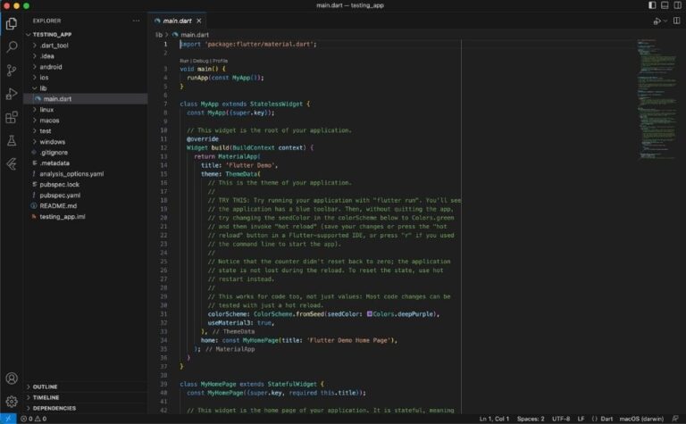 【Flutter】VSCodeで新規プロジェクト作成