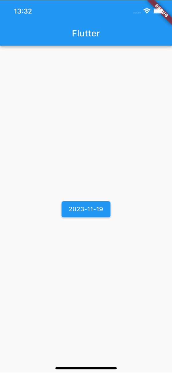 【Flutter】DatePickerでカレンダーを表示して日付を入力する