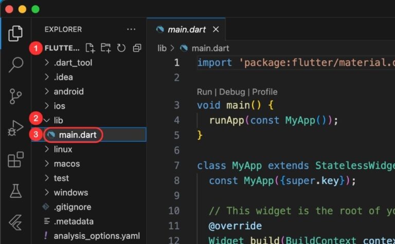 【Flutter/Dart】main.dart・void main()とは？